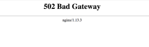 “502 bad gateway” di Nginx - 5 Alasan Teratas Untuk Itu