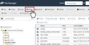 cPanel File Manager: Memindahkan File ke Folder