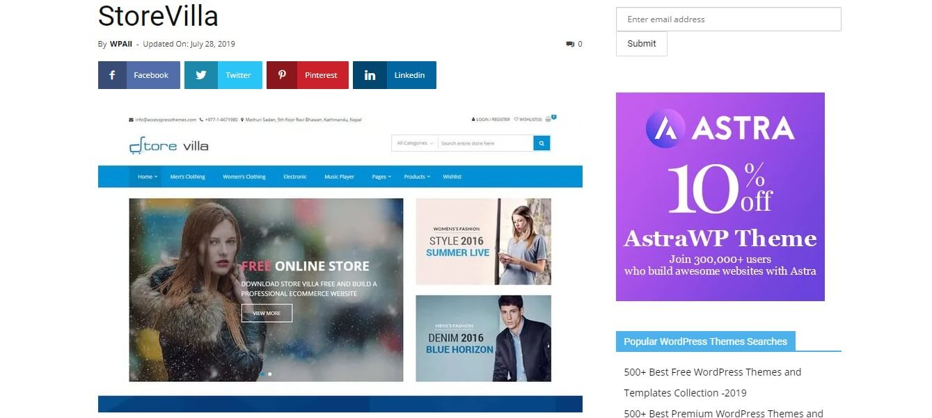 37 Template WordPress Toko Online Gratis Terbaik 2021-