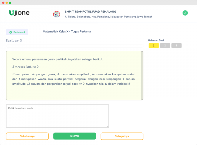 Aplikasi Ujian Online UJIONE dengan Biaya Terjangkau
