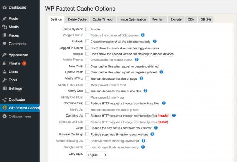 Panduan dan Review WP Fastest Cache