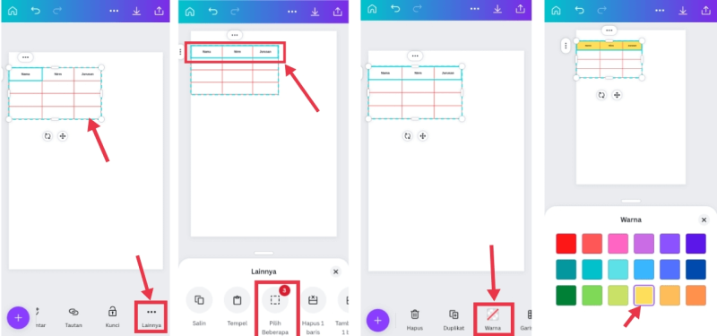 Cara Membuat Tabel di Canva dengan Mudah