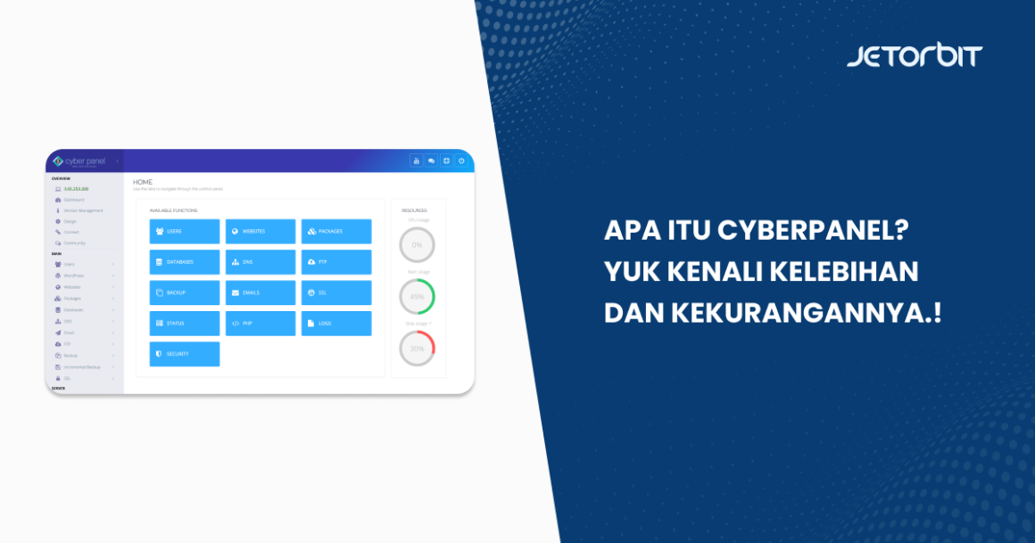 Apa Itu Cyberpanel? Yuk Kenali Kelebihan dan Kekurangannya.!