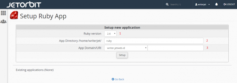 Cara Setup Aplikasi Ruby Di Cpanel - Panduan Hosting Jetorbit