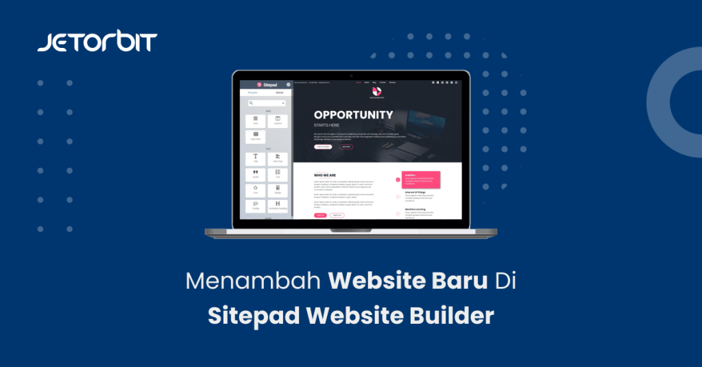 Menambah Website baru di Sitepad Website Builder - Panduan Hosting Jetorbit