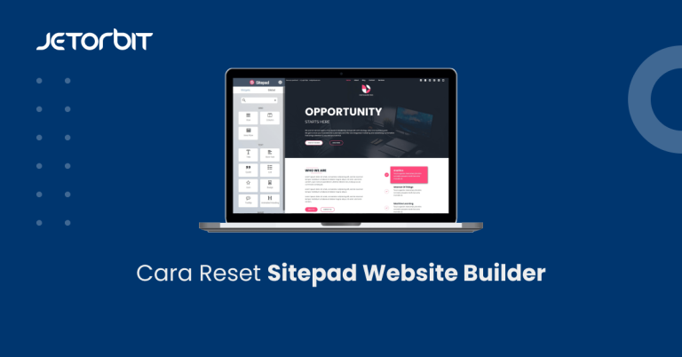 Cara Reset Sitepad Website Builder - Panduan Hosting Jetorbit