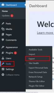 Cara Export dan Import Pada Wordpress - Panduan Hosting Jetorbit