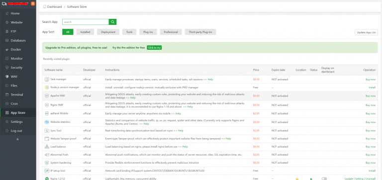Cara Instal Control Panel aaPanel di CentOS,debian atau Ubuntu ...