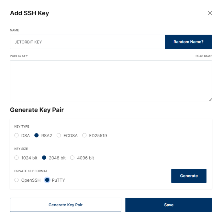 Cara Generate SSH Key di Cloud Panel Jetorbit - Panduan Hosting Jetorbit