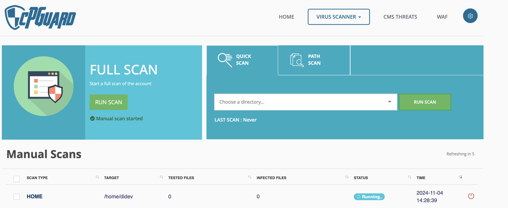 Cara Scan Website dari Malware Menggunakan CPguard - Panduan Hosting ...