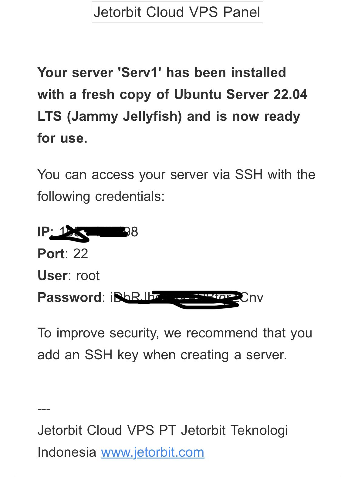 Cara Mengatasi Akses pada Cloud VPS Jika Lupa Private Key - Panduan Hosting Jetorbit